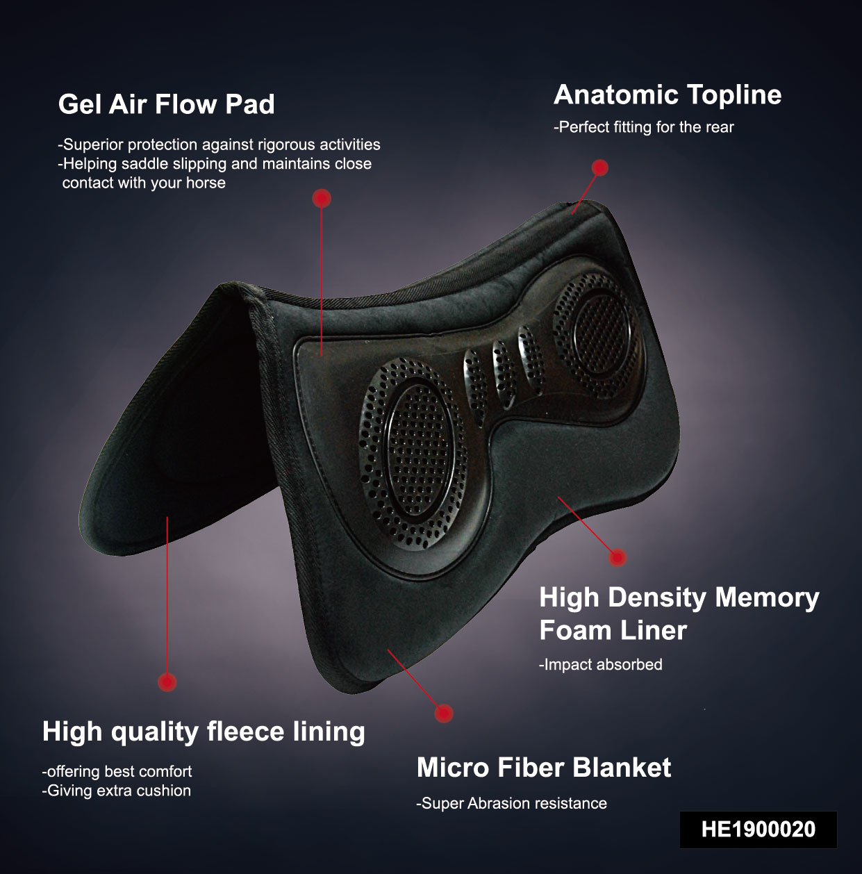 Saddle Pads/Gel air flow pad-SOUTH CANAL INT'L CO., LTD